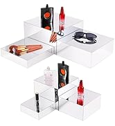 Amazon.com: 3 Pack Acrylic Display Boxes Cube Riser, Food Display ...
