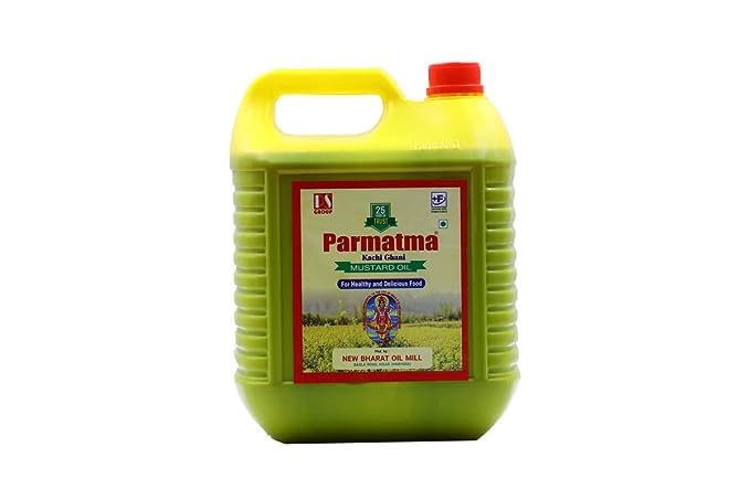 Parmatma | Kachi Ghani Pure Mustard Oil - 5 Litre | Rai | Sarso ka tel ...