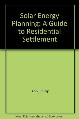 Solar energy planning: A guide to residential settlement: 9780070626881 ...