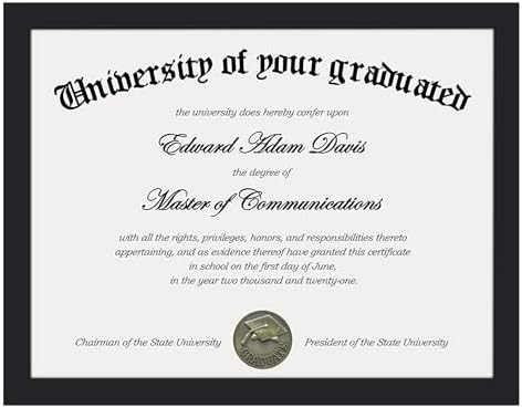 Amazon.com - Tasybox 8.5x11 Document Frame Certificate Diploma Frame ...