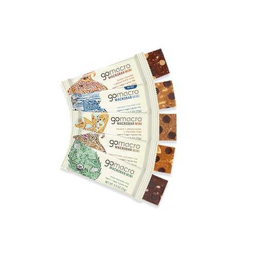 GoMacro MacroBar Mini - Pack Sortido de Barras de Proteína Vegana ...