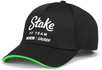 Amazon.com: Stake F1 Kick Sauber Team Hat Black : Sports & Outdoors
