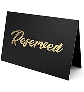 Amazon.com: 10 Pack Black Reserved Table Signs for Wedding - 3x4 ...