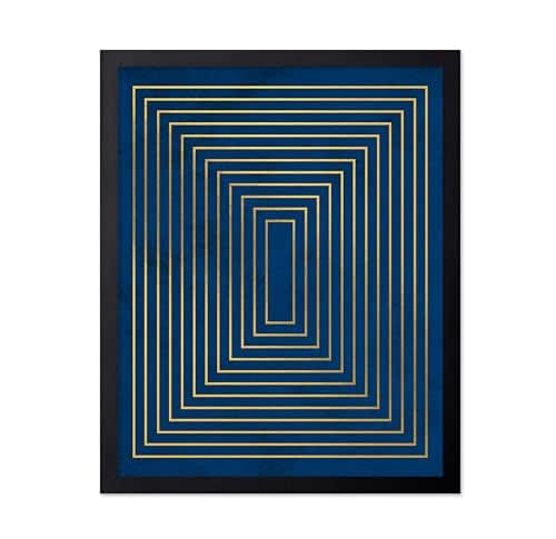 Amazon.com: Monem Art Geometric Poster - Rectangle Print - Shapes Art ...