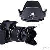 58mm Camera Lens Hoods - Rubber (Collapsible) + Tulip Flower - Set of 2 ...