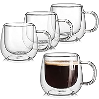 Tea Mug Elle Decor Double-Wall Coffee Mugs (Set Of 2) - Keeps Drinks ...