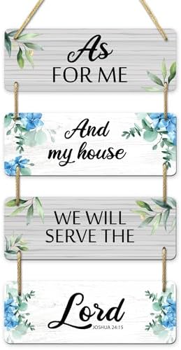 AR Creative As For Me And My House - Bible Verse Wall Hanging For Home ...