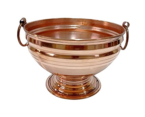 tamba kudi | Round Copper Hawan Kund with Stand | Copper Havan Kund for ...