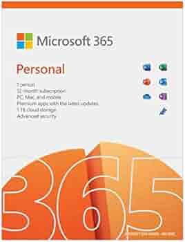 Microsoft 365 Personal (for Windows/Mac/iOS/Android) | 12-Month ...