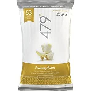 Amazon.com: 479 Degrees Artisan Popcorn, Creamery Butter, 4 Ounce (Pack ...
