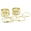 Amazon.com: 100pcs - 1" (25mm) Gold Brass Plated Steel Key Rings Split ...