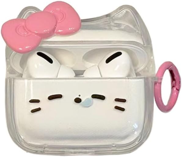 Amazon.com: Transparent Clear Earphone Case for AirPods 4, Cute Lovely ...