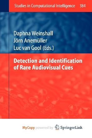 Buy Detection and Identification of Rare Audio-visual Cues Book Online ...