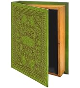 Amazon.com: GLASSWINDS Decorative Book Box, Vintage Storage Book Box ...