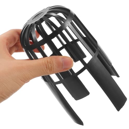 ASAKKURA Outdoor Black Plastic Gutter Guard Cover with Round Mesh ...