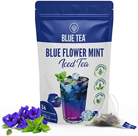Amazon.com : BLUE TEA - Butterfly Pea Flower Tea - Mint Iced - 36 Count ...
