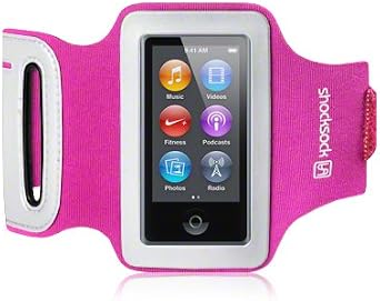 Amazon.com: iPod Nano 7 Shocksock Reflective Sports Armband (Pink ...