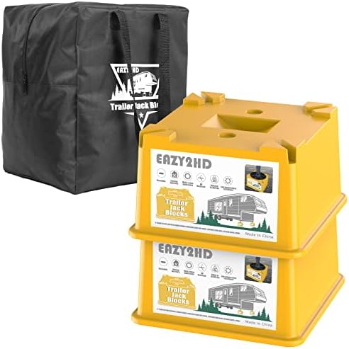 Amazon.com: Eazy2hD Trailer Jack Block for Leveling, RV Camper ...