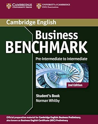 Business Benchmark 2nd Edition. Student's Book BEC Pre-intermediate ...