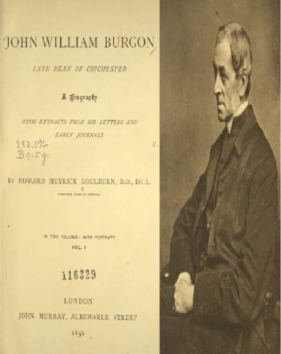 Amazon.com: John William Burgon, late Dean of Chichester : a biography ...