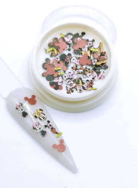 Amazon.com : Mickey Mouse pulp clay nail decoration jar : Beauty ...