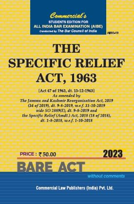 Buy The Specific Relief Act, 1963 (AIBE) Book Online at Low Prices in ...