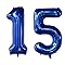Amazon.com: 40Inch 20 Balloon Numbers Navy Blue Number 20 Balloons Self ...