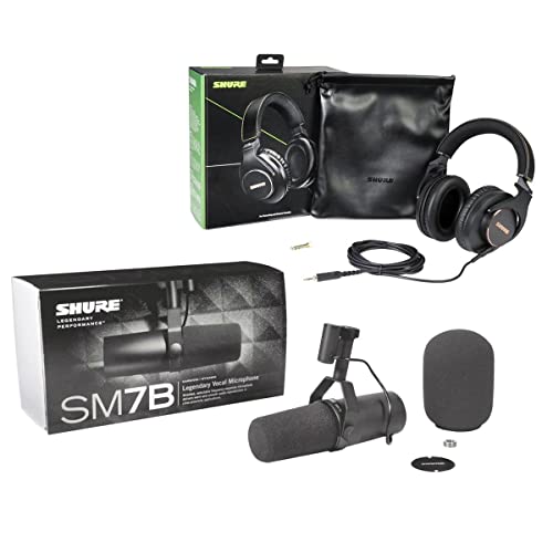 Snapklik.com : Shure SM7B Cardioid Dynamic Studio Vocal Microphone, Bundle