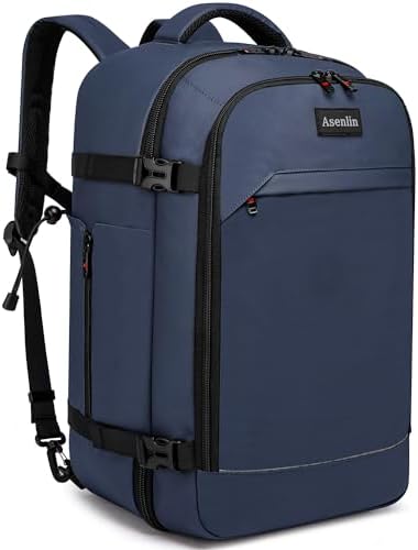 Amazon.com: Asenlin 40L Travel Backpack for Women Men，17 Inch Laptop ...