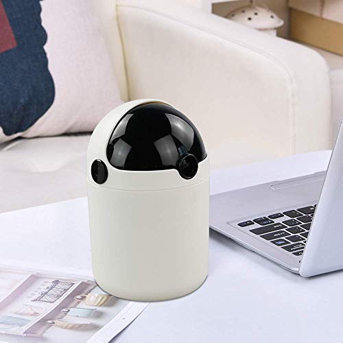 DHAYAN Round Dustbin Mini Desktop Dustbin Trash Can Countertop Trash ...