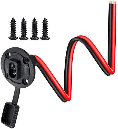 Amazon.com: SAE Panel Mount connector Socket with fuse Waterproof SAE ...