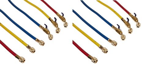 Yellow Jacket 29985 Plus II 1/4" Hose with Compact Ball Valve, 60 ...