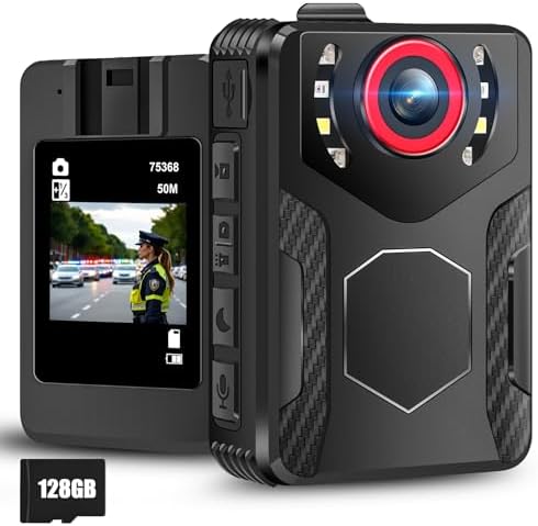 Amazon.com: rgjzkgn Body Camera with Audio and Video Recording: 1080P ...