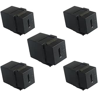 Amazon.com: USB C trapezoidal Jack USB 3.1 Type-C Female to Female ...