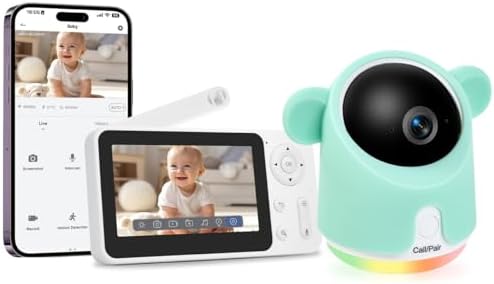 Amazon.com: Baby Monitor with Camera and Audio, 1080P Baby Camera ...