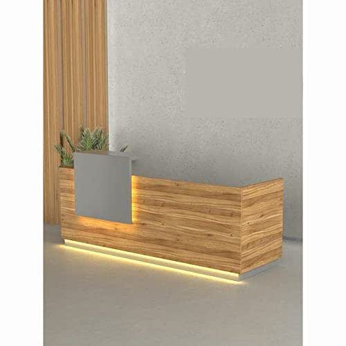 Amazon.com: Reception Desk 193 (96, Brown) : Home & Kitchen