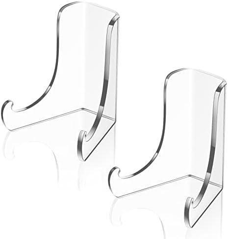 Amazon.com: Chunful 2 Pieces Acrylic Plate Stands Clear Acrylic Easels ...