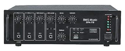 BMS | Amplifier DPA770M Compact Mixer With Bluetooth, Black : Amazon.in ...