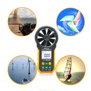 MS6252A LCD Digital Anemometer Wind Speed Meter Air Volume Velocity ...