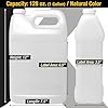 Amazon.com: Jumuk Supplies Heavy Duty Natural 1 Gallon F-Style HDPE ...