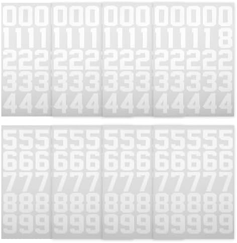Pack of 200 Number Stickers Weatherproof Adhesive Numbers Easy to Apply ...