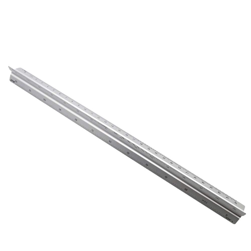 Snapklik.com : 12 Inch Architect Scale Ruler, Aluminum Metric ...