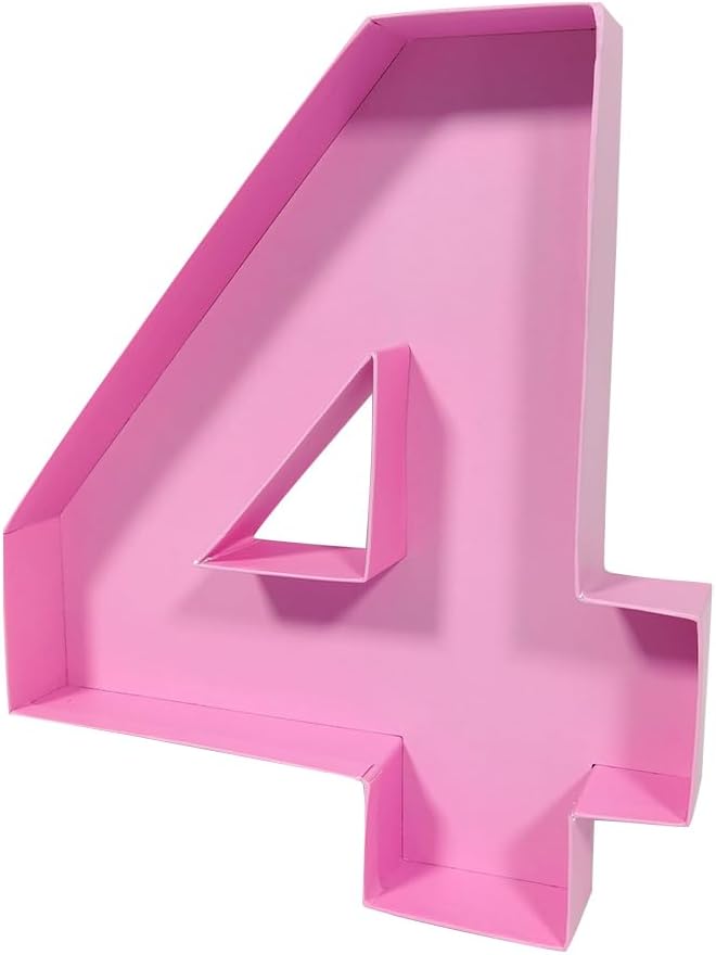 Amazon.com: 12inch Cardboard Number Fillable Cutouts Paper Mache for ...