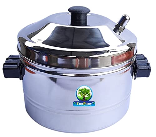 CooPany® Stainless Steel Idly Maker/Idly Cooker/Idly Pot/Idly Paanai (6 ...