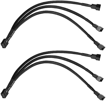 Amazon.com: Aypzuke 5 Pack Computer PC PWM Fan Splitter Cable 1 to 3 (4 ...