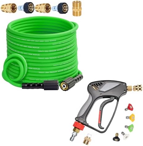 Amazon.com: TOOLCY Pressure Washer Gun and Hose Kit, Super Flexible ...