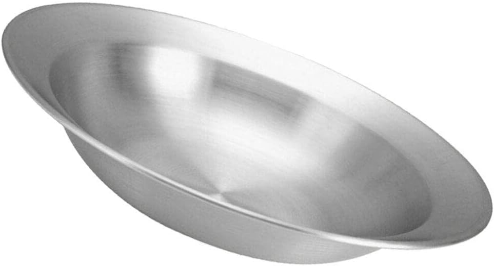 Amazon.com | CALLARON Wide Rimmed Soup Bowls 23cm Stainless Steel Pasta ...