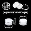 Amazon.com: CHGCRAFT 20Pcs 2 Colors Mini Round Stone Box Small Loose ...