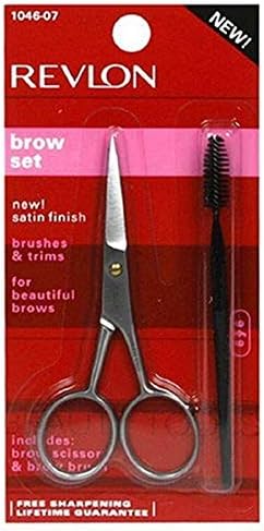 Amazon.com: Revlon Brow Shaping Scissor and Brush 2 Pc Set : Beauty ...