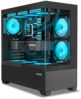 Amazon.in: Buy Ant Esports Crystal Z3 Mid-Tower Computer Case/Gaming ...